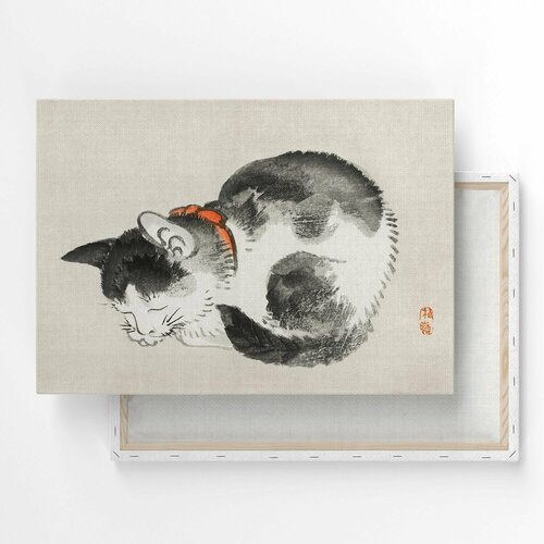Картина на холсте, репродукция / Байрэй, Коно - Sleeping cat / Размер 30 x 40 см