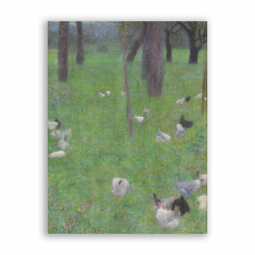 Картина на холсте, репродукция / Густав Климт - После дождя / Размер 30 x 40 см