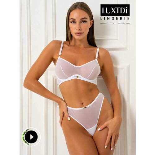 Комплект нижнего белья Luxtdilingerie, размер M верх/ M низ, белый