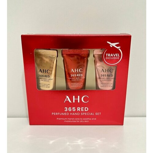 AHC Парфюмированый подарочный набор кремов для рук (30мл х 3шт) 365 Red Perfumed Hand Cream