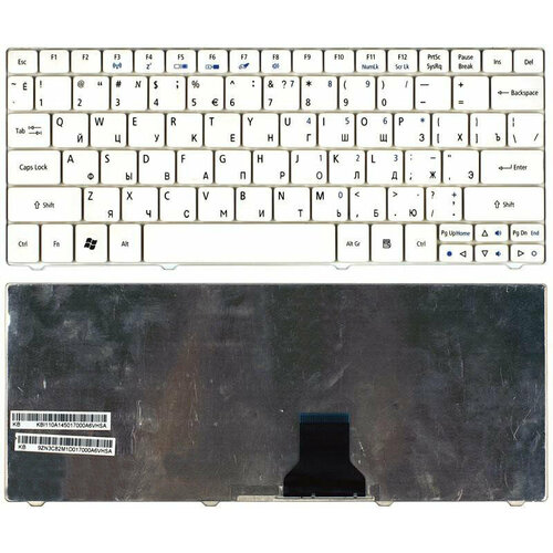 Клавиатура для ноутбука AEZA5700010 белая