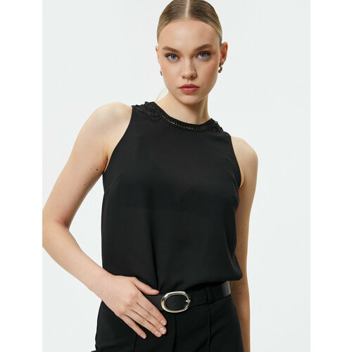 Блуза KOTON, размер 34, черный