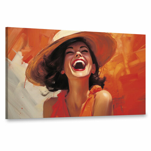 Интерьерная картина 100х60 "Мастерство улыбки"