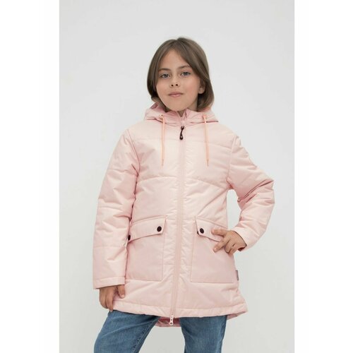 Пальто crockid, размер 140-146, розовый