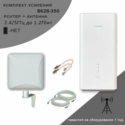 Wi-Fi роутер B628-350 + внешняя антенна Антекс Petra BB 75 MIMO 15dBi + тариф в подарок