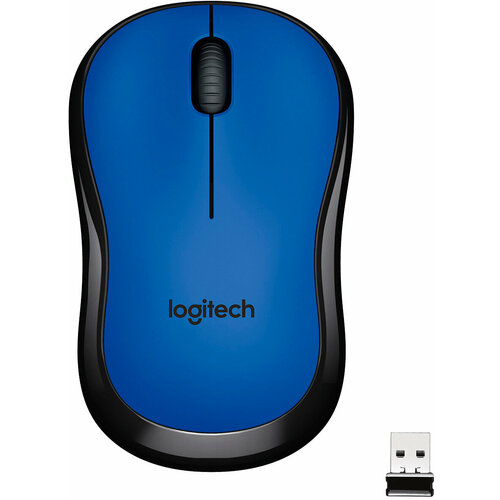 Мышь беспроводная Logitech Silent M220, синий