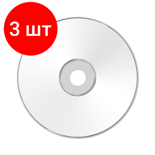 Комплект 3 упаковок, Носители информации DVD-R Printable, 16x, Mirex, Cake/10, UL130028A1L