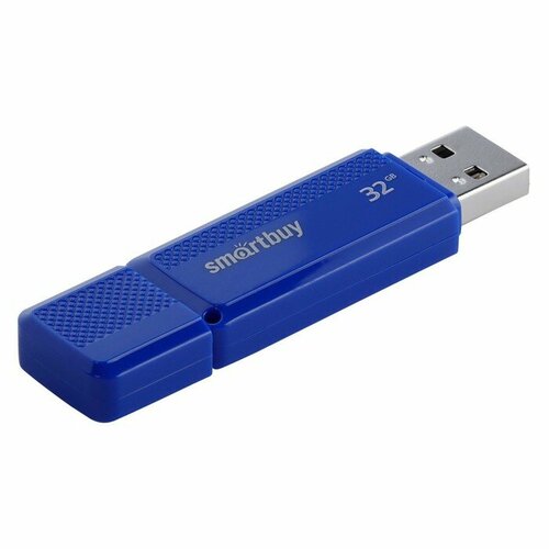 Флешка Smartbuy 32GBDK-B, 32 Гб, USB2.0, чт до 25 Мб/с, зап до 15 Мб/с, синяя (комплект из 2 шт)