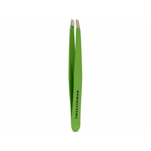 Пинцет скошенный TWEEZERMAN SLANT TWEEZER GREEN APPLE