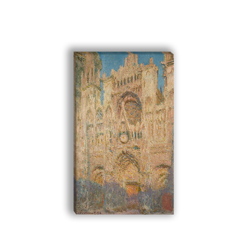 "Руанский собор вечером", Моне, Клод, картина (репродукция) (70х114 см / на подрамнике)