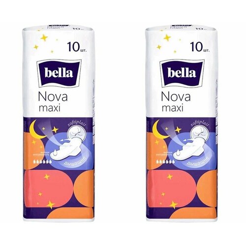 BELLA Прокладки гигиенические Nova Maxi, 10шт/уп, 2 упаковки