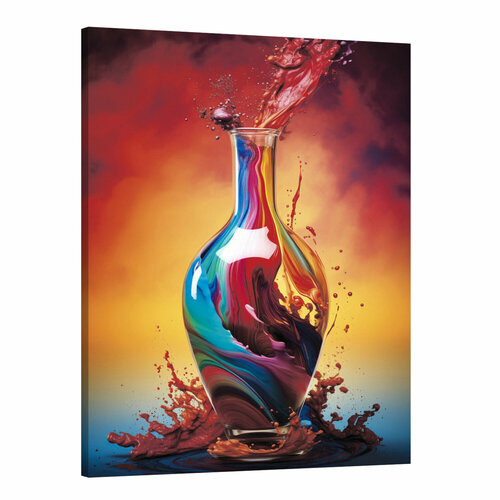 Интерьерная картина 50х70 "Вино творчества"