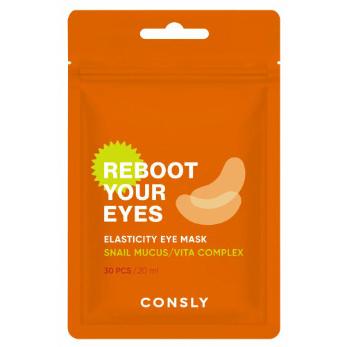 Тканевые маска-патчи для области вокруг глаз Consly с муцином улитки и витаминным комплексом, 30шт