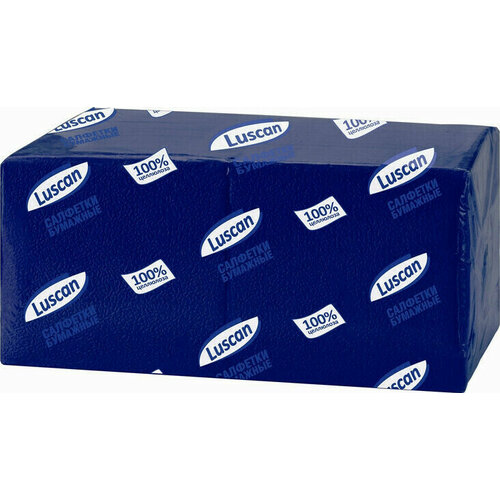Салфетки бумажные Салфетки бумажные Luscan Profi Pack 1 слой, 24х24 синие 400шт. упаковка