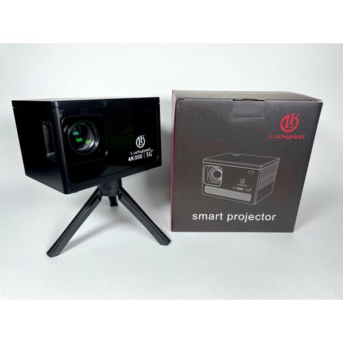 Проектор Luckyroad Smart проектор HDMI для приставки и компьютера Wi-Fi 5G Bluetooth, FamilyStoreHome, черный