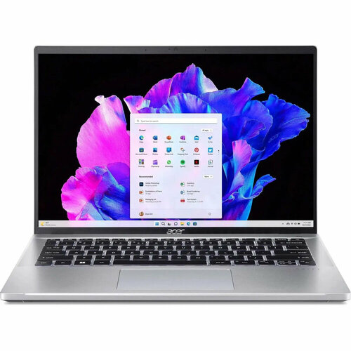 Ноутбук Acer Swift Go SFG14-71-765D, 14" (2880x1800) OLED 90Гц/Intel Core i7-13620H/16ГБ/1ТБ SSD/UHD Graphics/Win 11H, серебристый (NX. KLQCD.002)