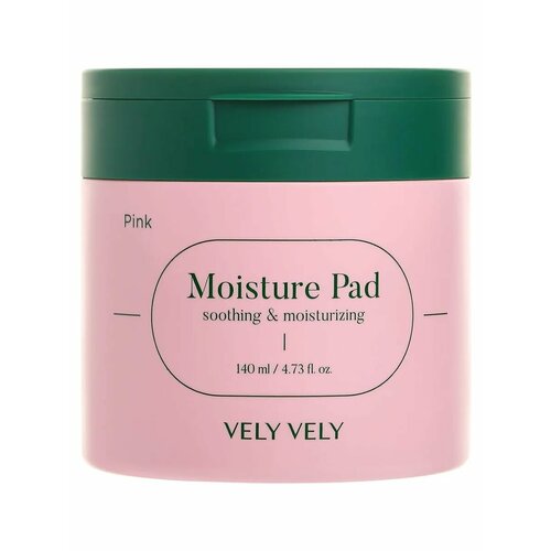 Увлажняющие тонер-пэды с экстрактом опунции Vely Vely Pink Moisture Pad 60 шт