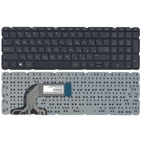 Клавиатура для ноутбука HP Pavilion 15-n003sr черная без рамки
