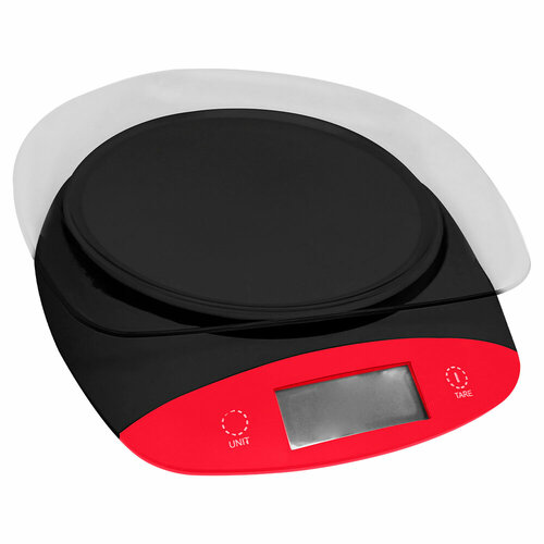 STINGRAY ST-SC5101A черный/красный весы кухонные со встроенным термометром