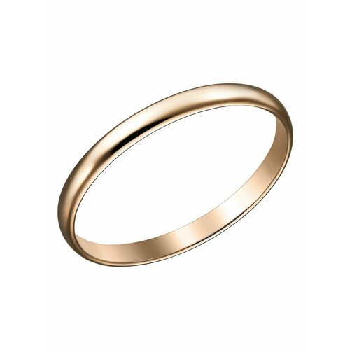 Перстень UVI Ювелирочка Золотое кольцо 585 пробы Обручальное, красное золото, 585 проба, размер 18, синий, золотой