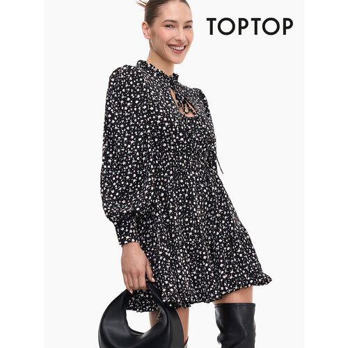 Платье TOPTOP, размер S, черный