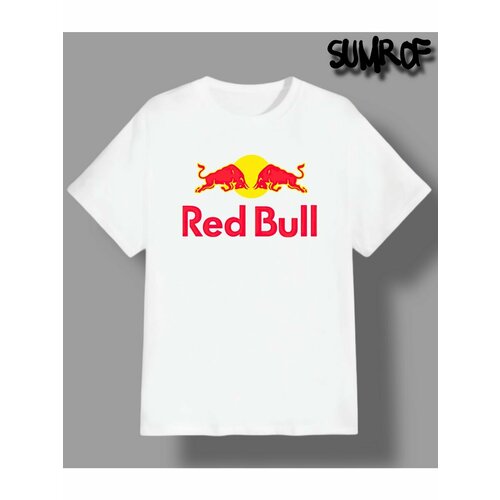 Футболка red bull, размер 4XS, белый