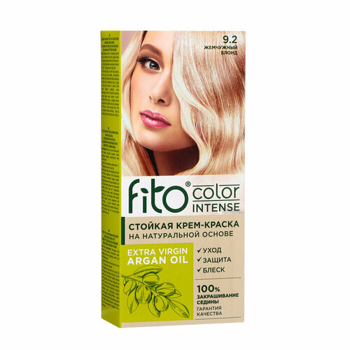 Стойкая крем-краска для волос Fito color intense тон 9.2 жемчужный блонд, 115 мл (комплект из 8 шт)