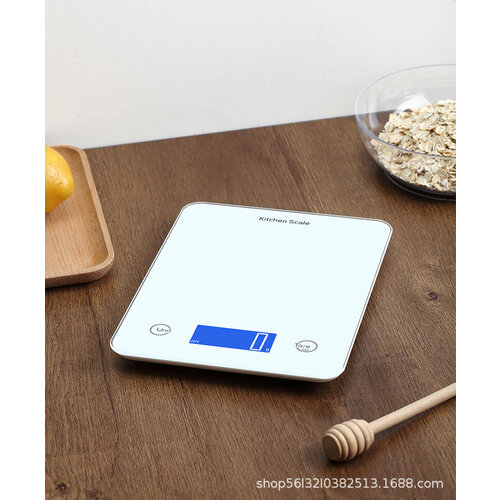 Весы кухонные, электронные Kitchen Scale, до 5 кг водонепроницаемые, белые