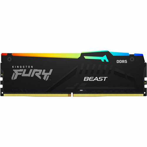 Модуль памяти 32GB Kingston DDR5 6000 DIMM FURY Beast Black RGB