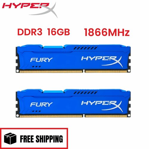 Оперативная память HyperX Fury DDR3 16 ГБ 1866MHz