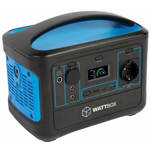 Портативная электростанция/автономный источник питания WATTBOX M5 Blue