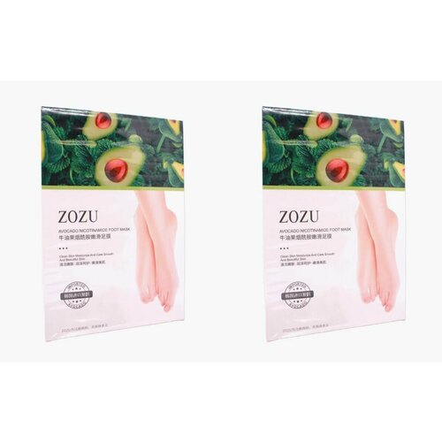 ZOZU Восстанавливающие спа-носочки С экстрактом авокадо и ниацинамидом, 35 г, 3 пары, 2 уп