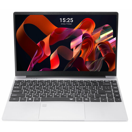 Ноутбук 14.1" Notebook Intel N5095, RAM 16GB, SSD 512GB, WiFi, BT, (NB1415MS) Metal Silver