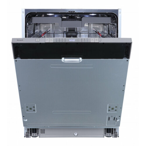 Встраиваемая посудомоечная машина с проекцией времени на полу, авто-открыванием и инвертором Weissgauff BDW 6190 Touch DC Inverter Timer Floor