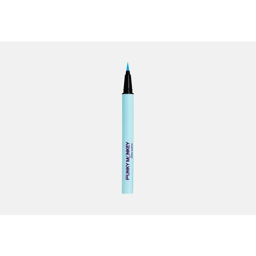 Подводка-фломастер FUNKY MONKEY Matte eyeliner цвет: голубой / 0.6 г