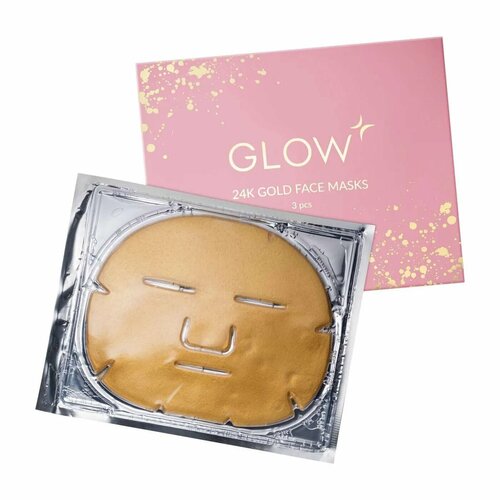 Маска-патч для лица GLOW CARE гидрогелевая с коллагеном 24K GOLD