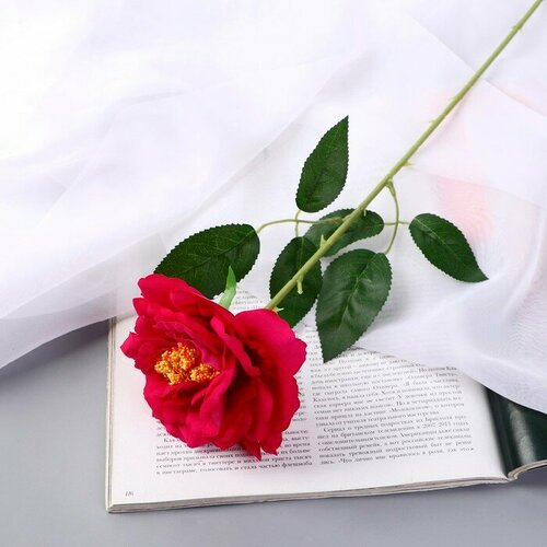 Цветы искусственные "Роза Претти" d-10 см 55 см, малиновый 10104962