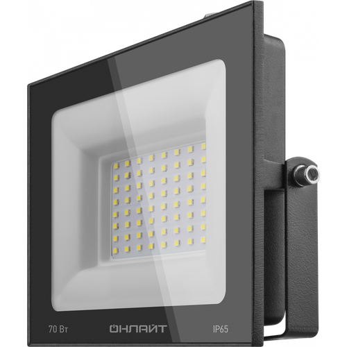 Прожектор светодиодный ОНЛАЙТ OFL-70-6K-BL-IP65-LED, 70 Вт, свет: холодный белый