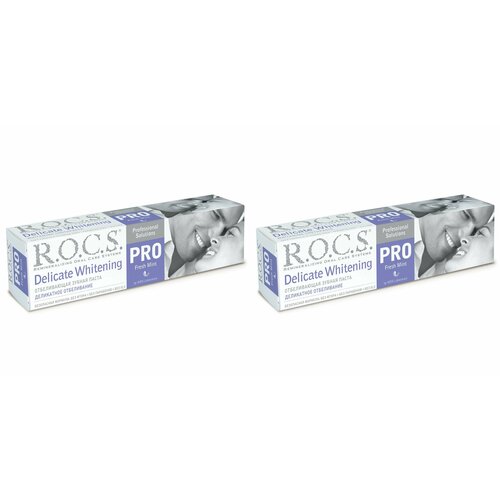 ROCS PRO Зубная паста деликатное отбеливане Fresh Mint, 135 гр 2 штуки в упаковке
