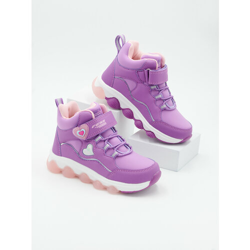 Ботинки FESS, размер 33, фиолетовый, розовый