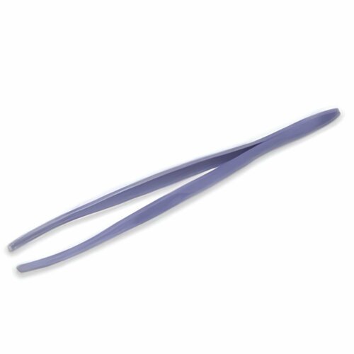 Пинцет прямой фиолетового цвета Zinger (Зингер) ZSP TS-106-str х 1шт