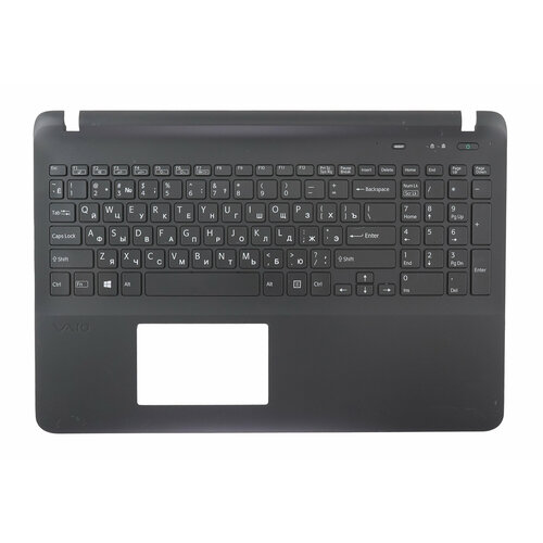 Клавиатура для ноутбука Sony Vaio SVF15N2Z2R черная топ-панель c подсветкой