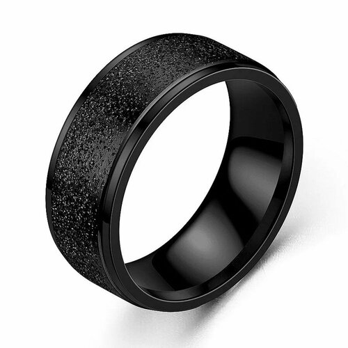 Кольцо помолвочное TASYAS, размер 21.5, черный