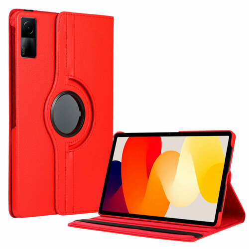 Чехол для планшета Redmi Pad SE (11 дюймов), с подставкой / поворотный 360 градусов (красный)
