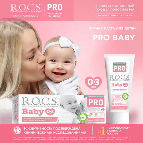 Зубная паста R.O.C.S. PRO Baby, 35 мл, 45 г