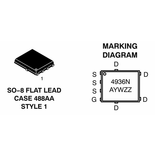 Микросхема NTMFS4936N N-Channel MOSFET 30V 79A SO8FL