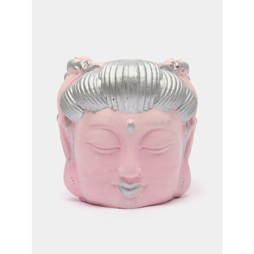 Кашпо-ваза "Голова Будды", 10 цветов Цвет Конфетный