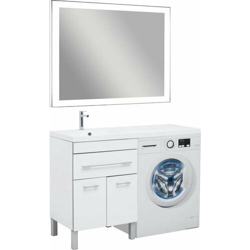 Комплект (гарнитур) AquaNet Мебель для ванной Aquanet Верона 120 напольная, белая