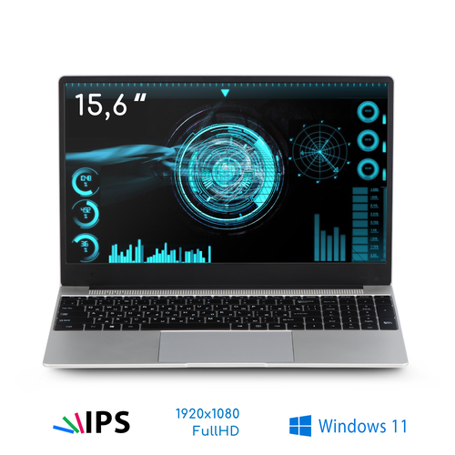 Ноутбук Azerty RB-1551 (15.6" IPS 1920x1080, Intel N5095 4x2.0 ГГц, 16 Гб DDR4, 128 Гб SSD)