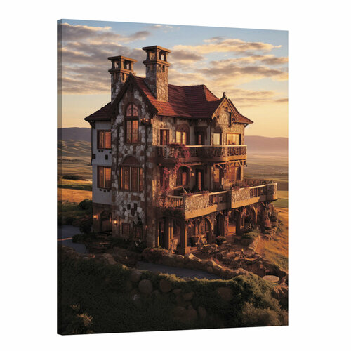 Интерьерная картина 50х70 "Химерный дом"